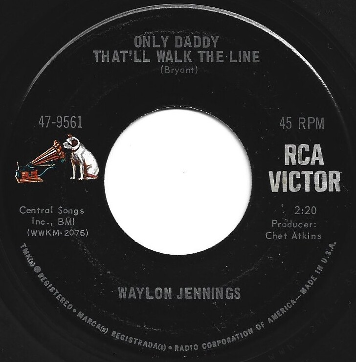 The Only Daddy That'll Walk the Line / Right Before My Eyes by Waylon ...