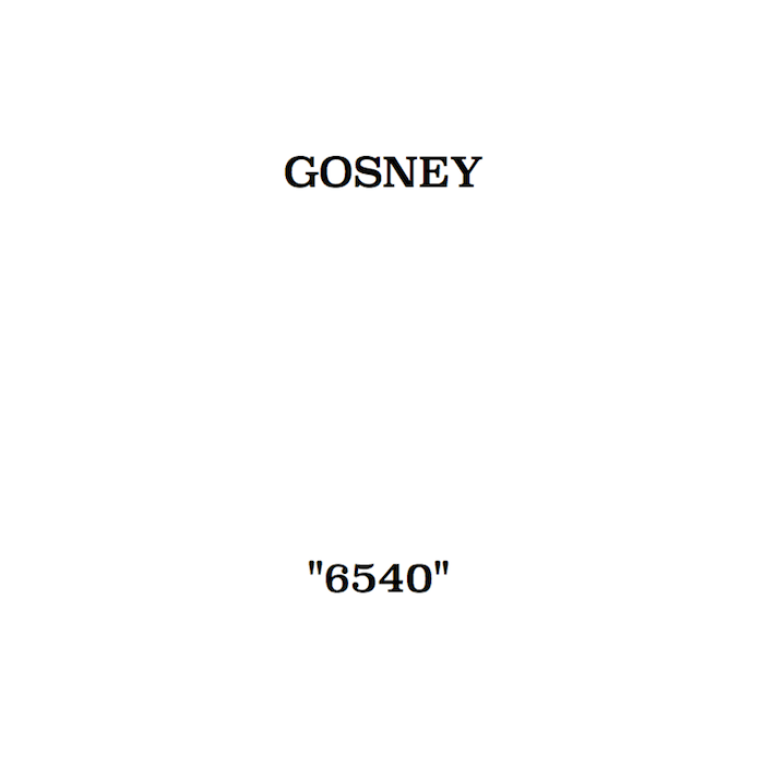6540 by Gosney (Album): Reviews, Ratings, Credits, Song list - Rate ...