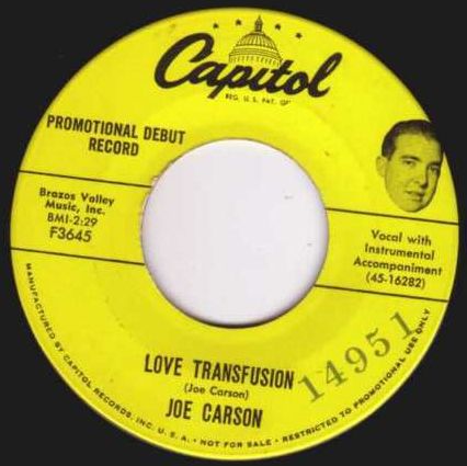 Passion and Pride / Love Transfusion by Joe Carson (Single, Country ...