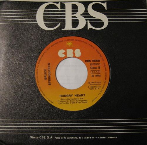 Hungry Heart / Sherry Darling by Bruce Springsteen (Single; CBS; 9568 ...
