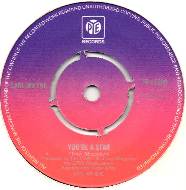 You're a Star / Bluebird by Carl Wayne (Single, Pop): Reviews, Ratings ...