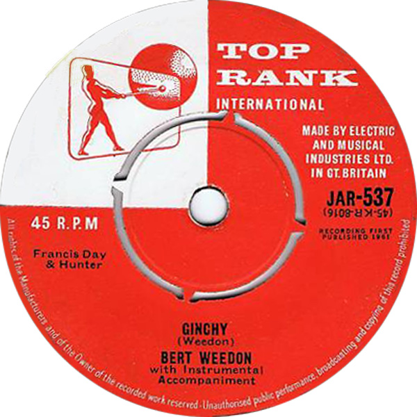 Ginchy / Yearning by Bert Weedon (Single; Top Rank; JAR-537): Reviews ...