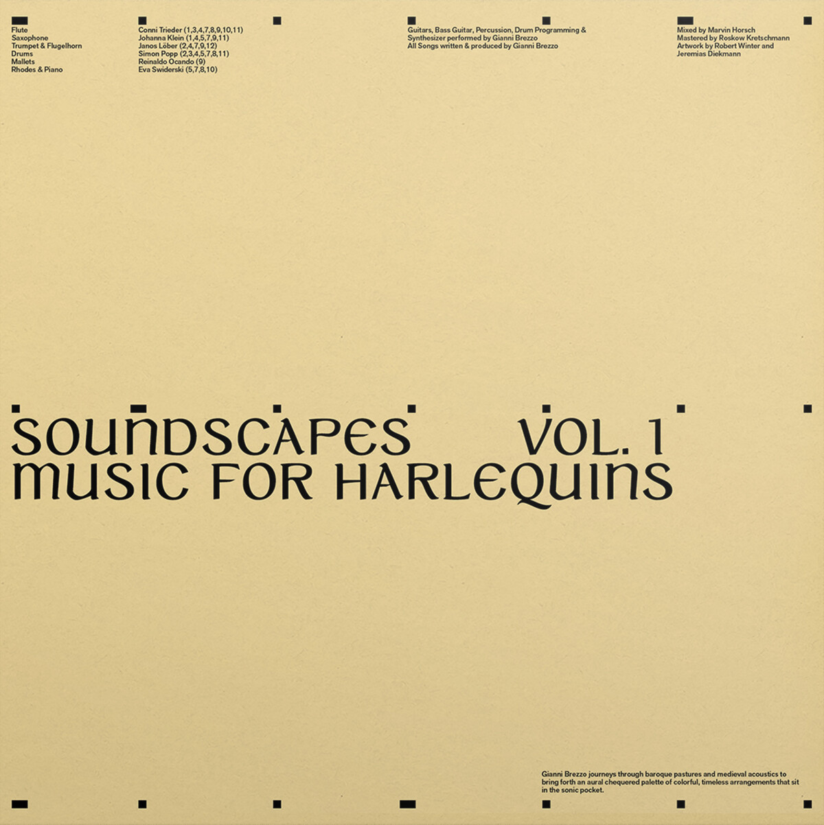 Soundscapes Vol. 1: Music for Harlequins by Gianni Brezzo (Album ...