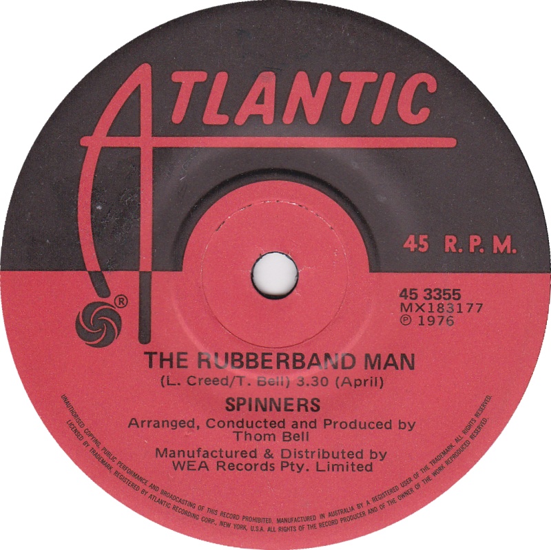 The Rubberband Man / Now That We're Together by Spinners (Single ...