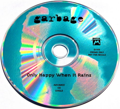 Only Happy When It Rains by Garbage (Single; Mushroom; D1199): Reviews ...