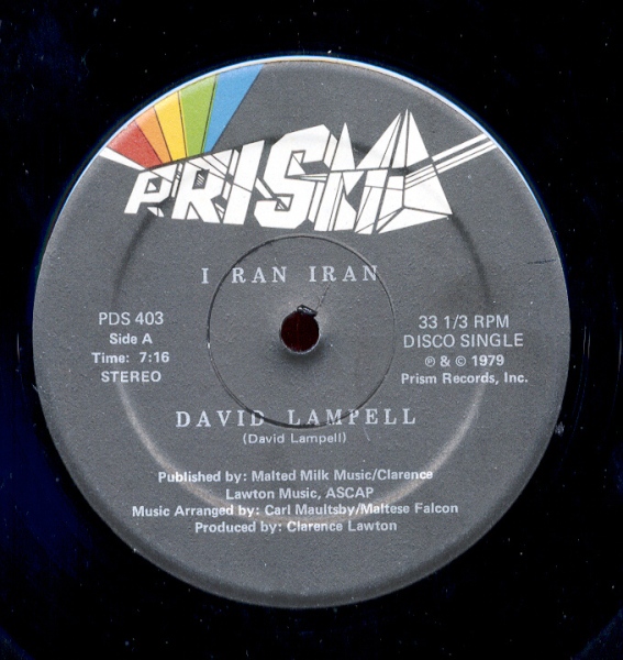 I Ran Iran / Iranian Groove by David Lampell (Single, Disco Rap ...