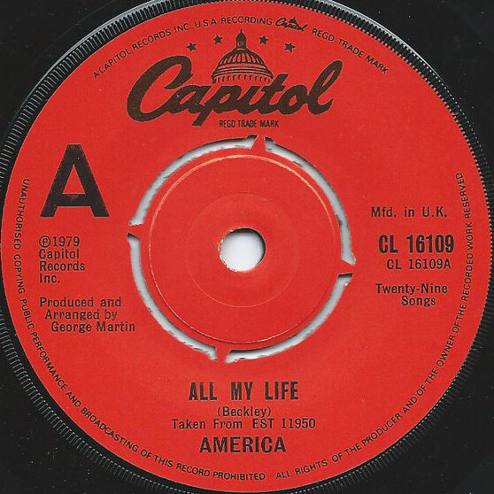 All My Life by America (Single, Soft Rock): Reviews, Ratings, Credits ...