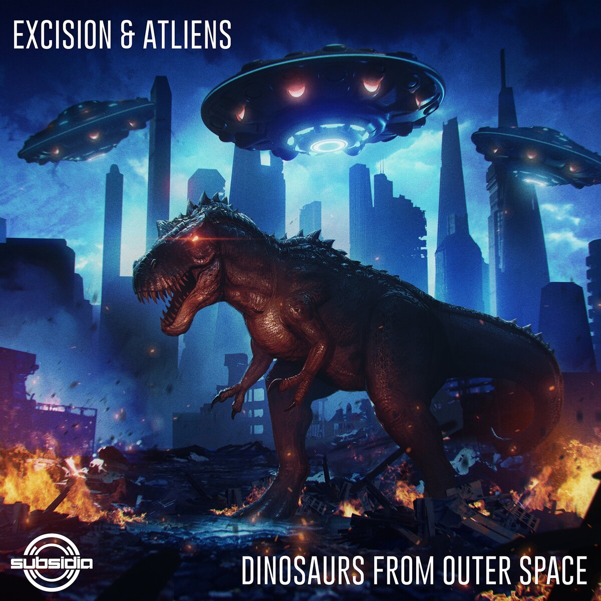 Dinosaurs From Outer Space by Excision & ATLiens (Single, Briddim ...