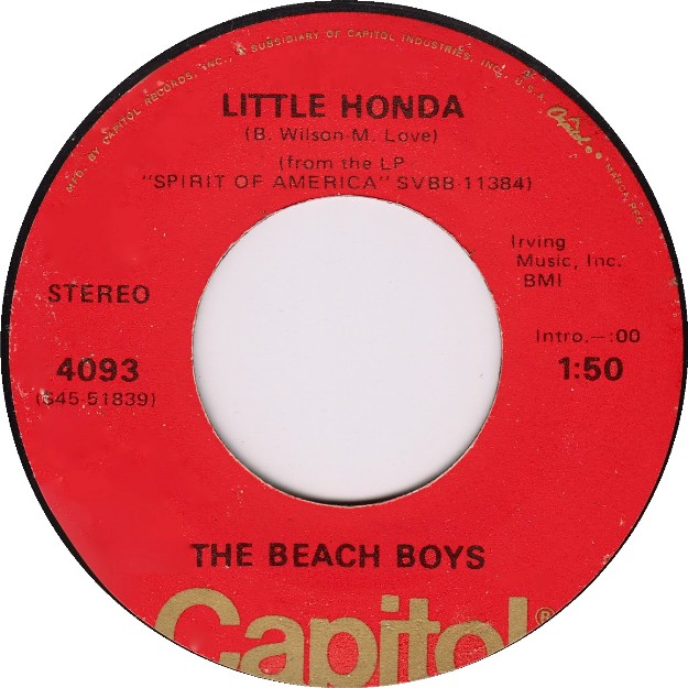 Little Honda / Hawaii by The Beach Boys (Single, Vocal Surf): Reviews ...