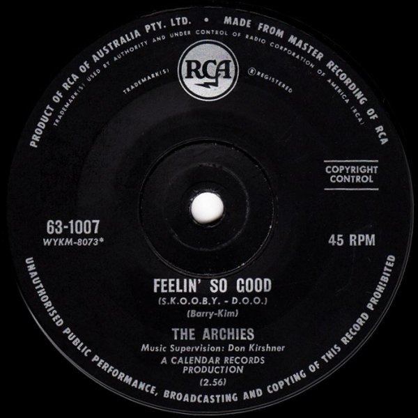 Feelin' So Good (S.K.O.O.B.Y.-D.O.O.) / Love Light by The Archies ...