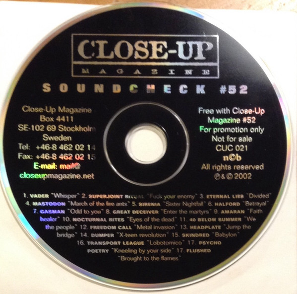 Soundcheck #52 by Various Artists (Album, Nu Metal): Reviews, Ratings ...
