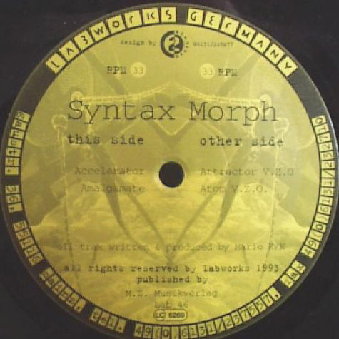 Syntax Morph by Syntax Morph (EP, Acid Techno): Reviews, Ratings ...