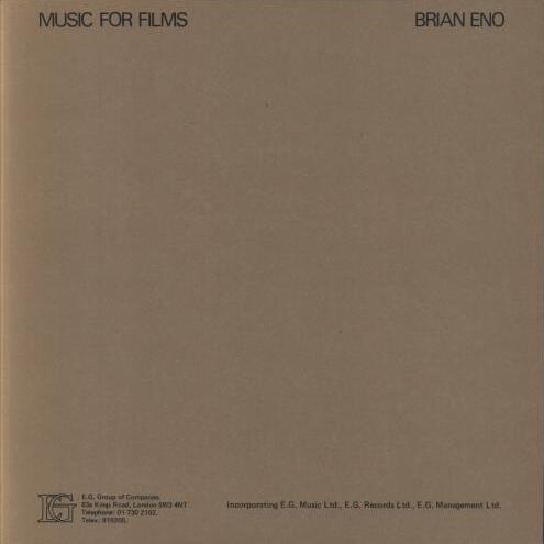 Music for Films by Brian Eno (Album; E'G; EGM 1): Reviews, Ratings ...