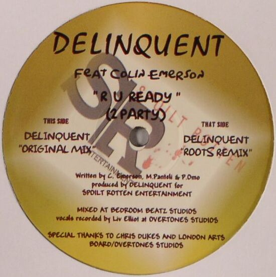 R U Ready (2 Party) by Delinquent feat Colin Emerson (Single, 2-Step ...