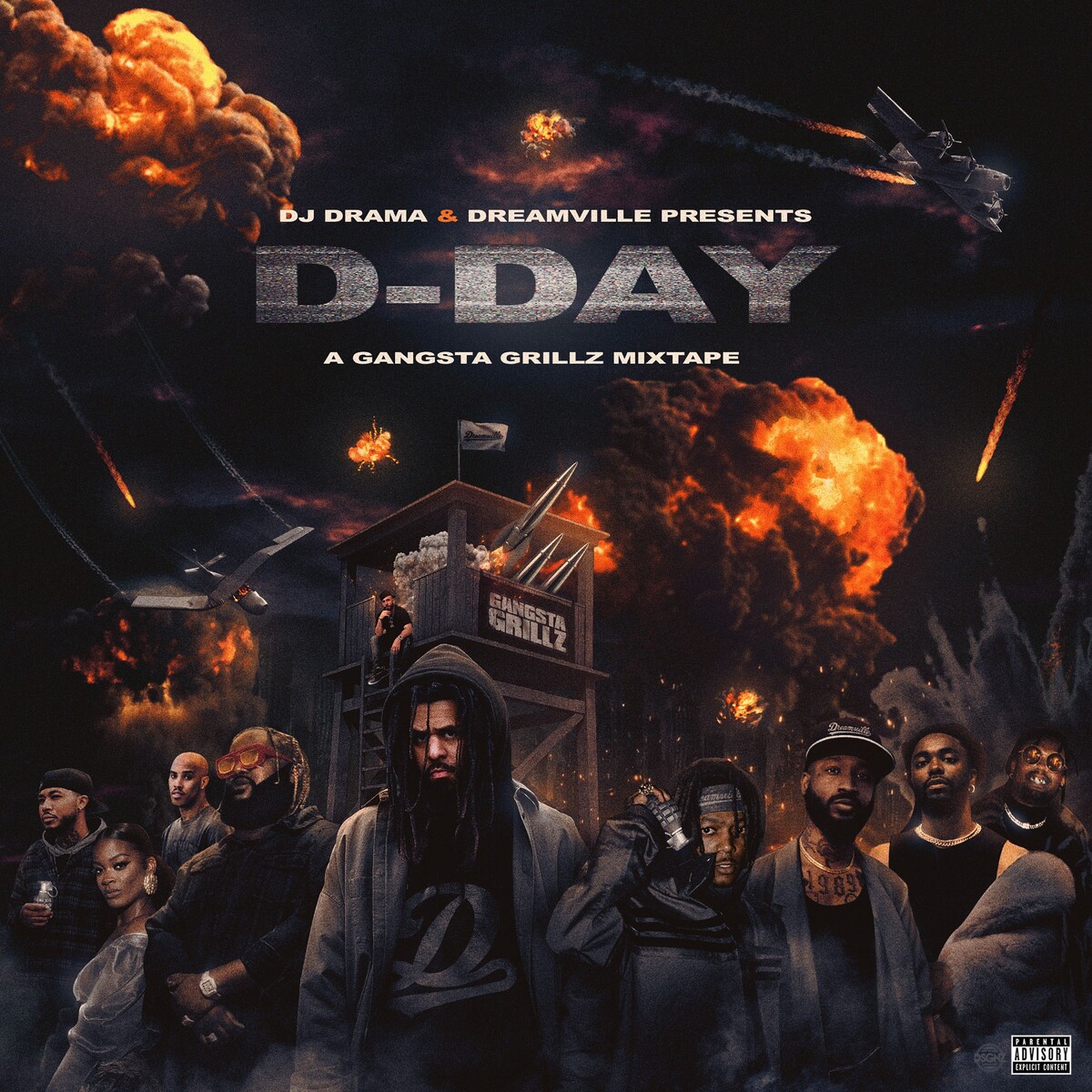 D-Day: A Gangsta Grillz Mixtape by DJ Drama & Dreamville (Mixtape, Trap ...