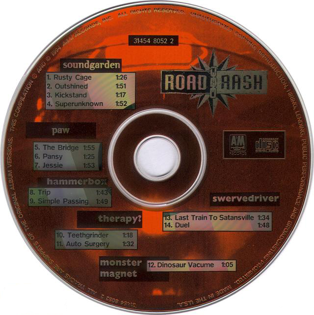 Road Rash by Various Artists (Compilation, Video Game Music): Reviews ...