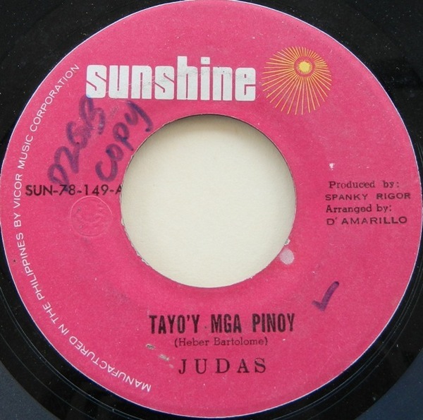 Tayo'y Mga Pinoy / Nagantso by Judas (Single; Sunshine; SUN-78-149): Reviews, Ratings, Credits ...