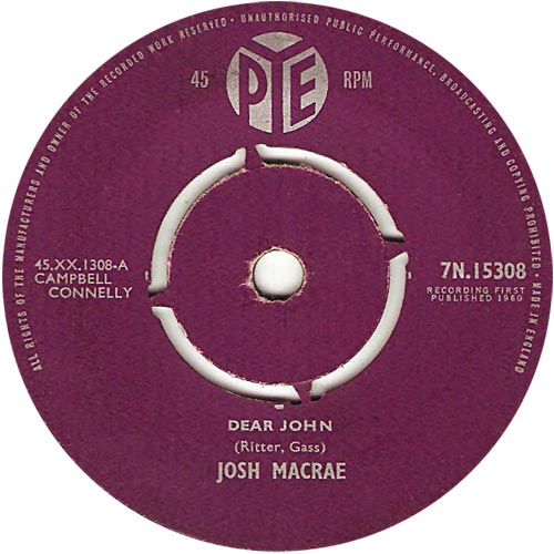 Dear John / Wild Side of Life by Josh MacRae (Single): Reviews, Ratings ...