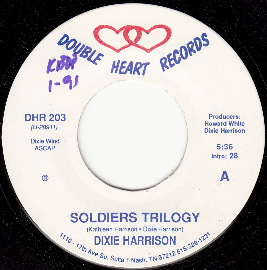 Soldiers Trilogy by Dixie Harrison (Single; Double Heart; DHR 203 ...