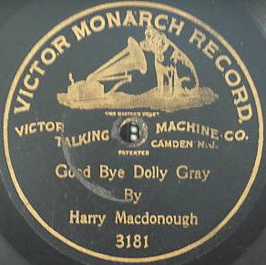 Good Bye Dolly Gray by Harry Macdonough (Single, Vaudeville): Reviews ...