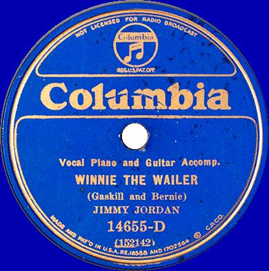 Winnie the Wailer / There Is No Justice by Jimmy Jordan (Single ...
