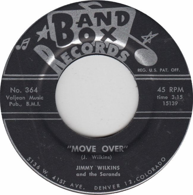 Move Over / Crying Tears by Jimmy Wilkins and the Sarands (Single ...