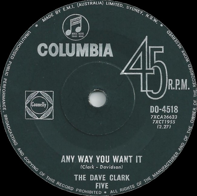 Any Way You Want It / Crying Over You by The Dave Clark Five (Single ...