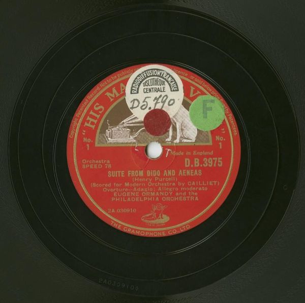 Suite from Dido and Aeneas (Philadelphia Orchestra; Eugene Ormandy) by ...