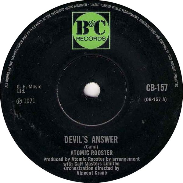 Best Occult Rock singles of 1971 - Rate Your Music