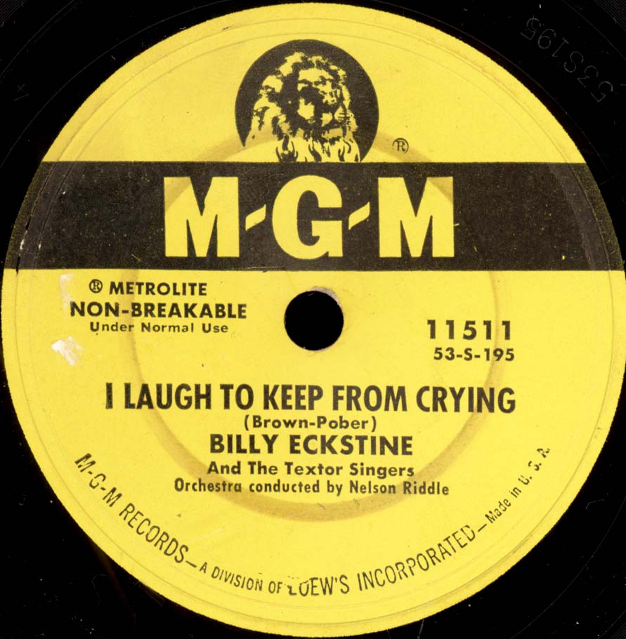 I Laugh to Keep From Crying / Send My Baby Back to Me by Billy Eckstine ...