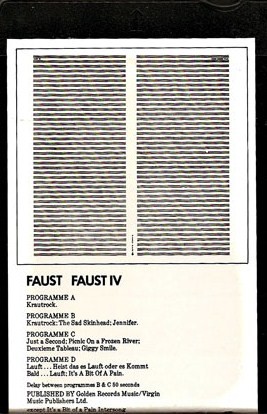 Faust IV by Faust (Album; Virgin; 8XV 2004): Reviews, Ratings, Credits, Song list - Rate Your Music