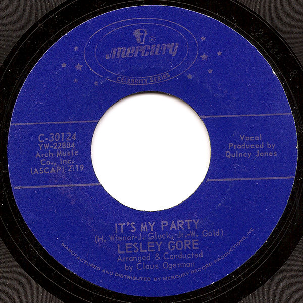 It's My Party / She's a Fool by Lesley Gore (Single; Mercury; C-30124 ...