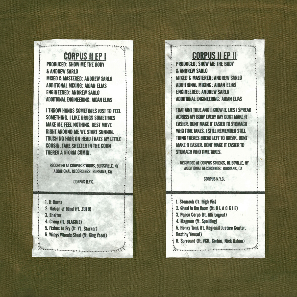 CORPUS II by Show Me the Body (Mixtape, Noise Rock): Reviews, Ratings ...