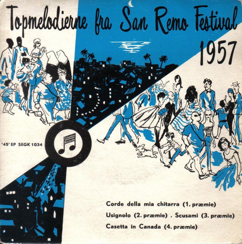 Topmelodierne fra San Remo Festival 1957 by Narciso Parigi / Marisa ...