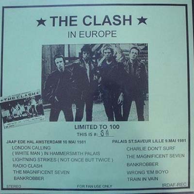 In Europe by The Clash (Bootleg): Reviews, Ratings, Credits, Song list ...