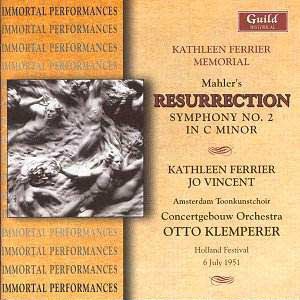 Symphony No. 2 (Jo Vincent; Kathleen Ferrier; Concertgebouw Orchestra ...