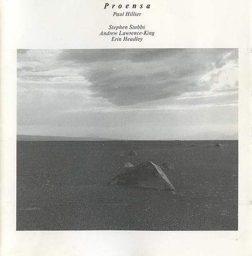 Proensa by Paul Hillier / Stephen Stubbs / Andrew Lawrence-King / Erin Headley (Album; ECM New ...