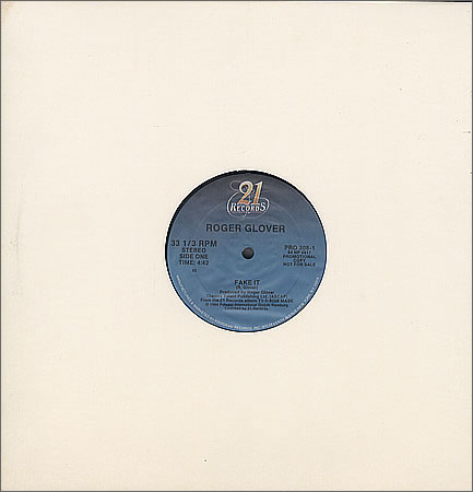 The Mask / Fake It by Roger Glover (Single; 21; PRO308-1): Reviews ...