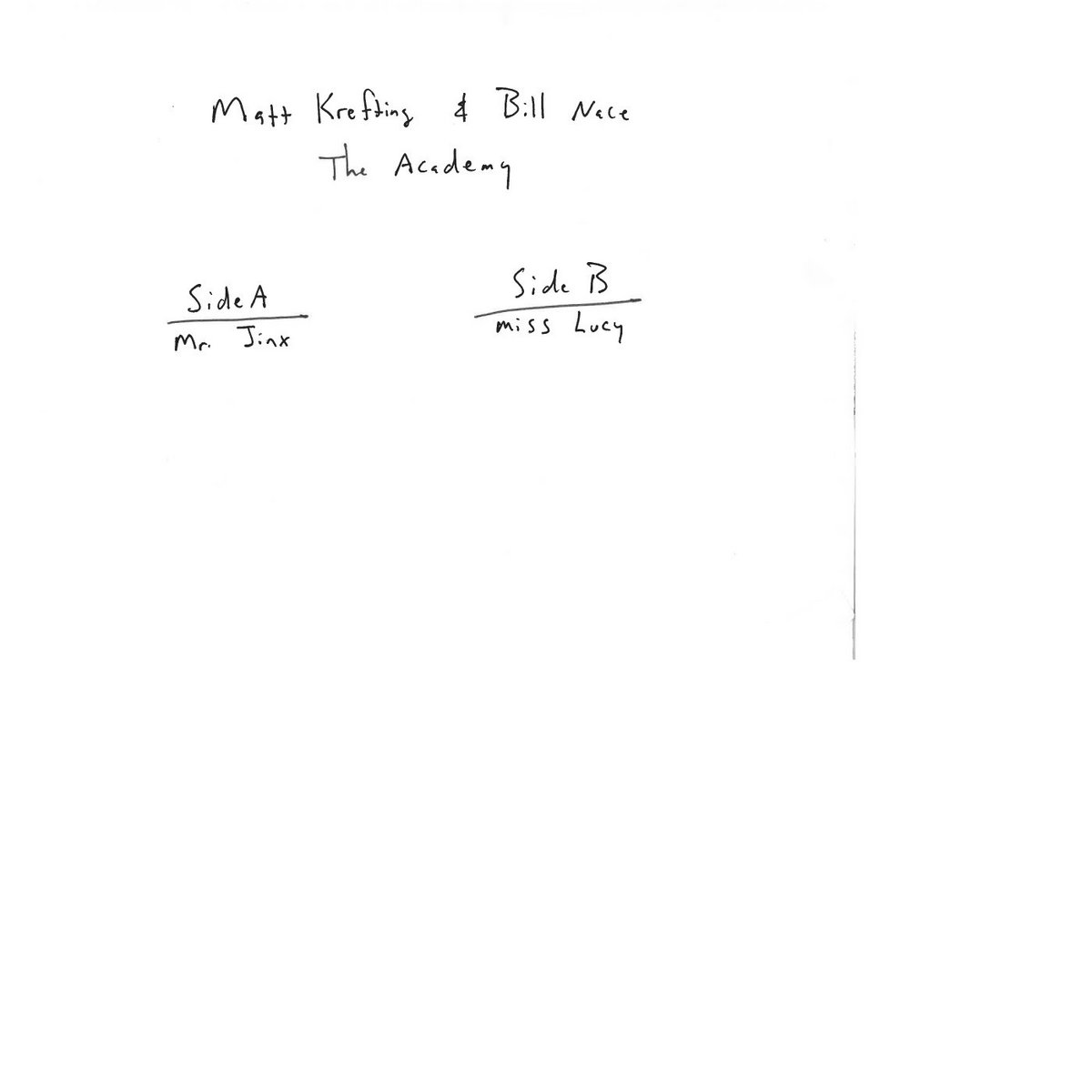 The Academy by Matt Krefting & Bill Nace (Album; Half a Million; HAM ...