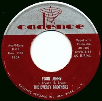 Poor Jenny / Take a Message to Mary by The Everly Brothers (Single ...