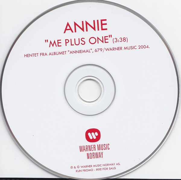 Me Plus One by Annie (Single, Electropop): Reviews, Ratings, Credits ...