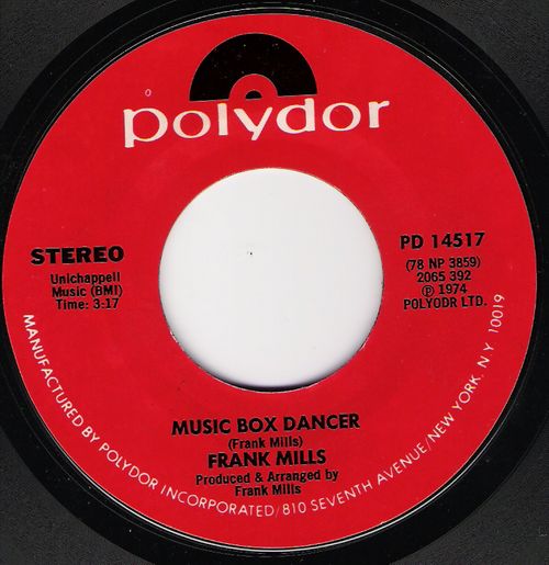 Music Box Dancer / The Poet and I by Frank Mills (Single, Easy ...