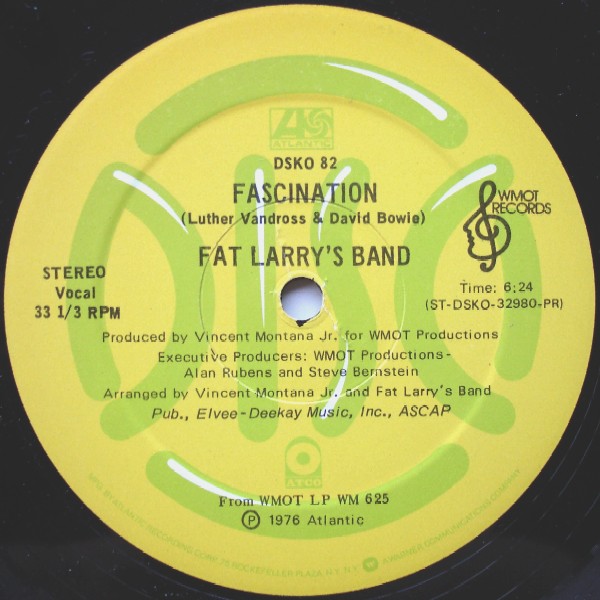 Fascination by Fat Larry's Band (Single; Atlantic; DSKO 82): Reviews ...