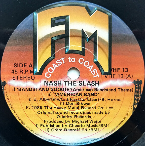 Bandstand Boogie by Nash the Slash (Single): Reviews, Ratings, Credits ...