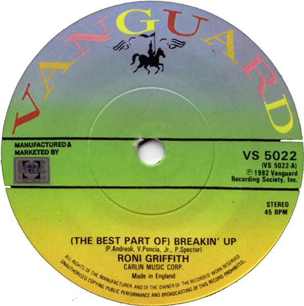 (The Best Part Of) Breakin' Up / Love Is the Drug by Roni Griffith ...