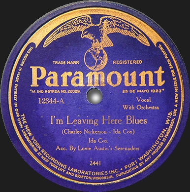 I'm Leaving Here Blues / Trouble Trouble Blues by Ida Cox (Single ...