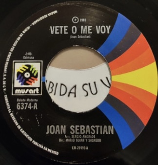 Vete o me voy / Placer y castigo by Joan Sebastian (Single): Reviews ...