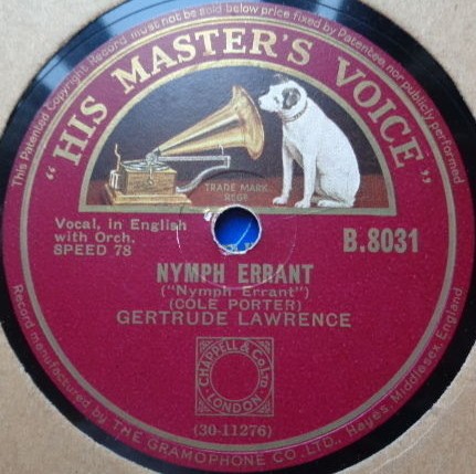 Nymph Errant / Solomon by Gertrude Lawrence / Elisabeth Welch (Single ...