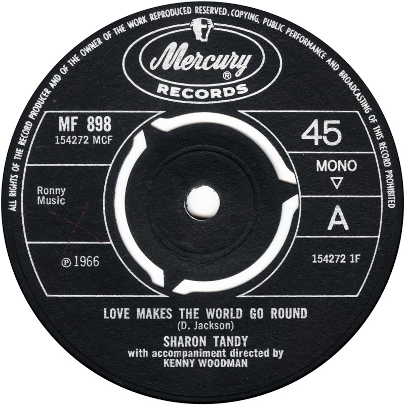 Love Makes the World Go Round / By My Side by Sharon Tandy (Single ...