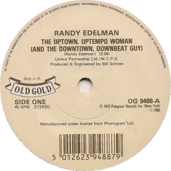 The Uptown, Uptempo Woman (And the Downtown, Downbeat Guy) / Concrete ...